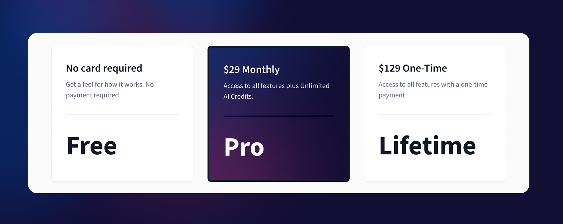 Rezi User Docs - Subscription Plans
